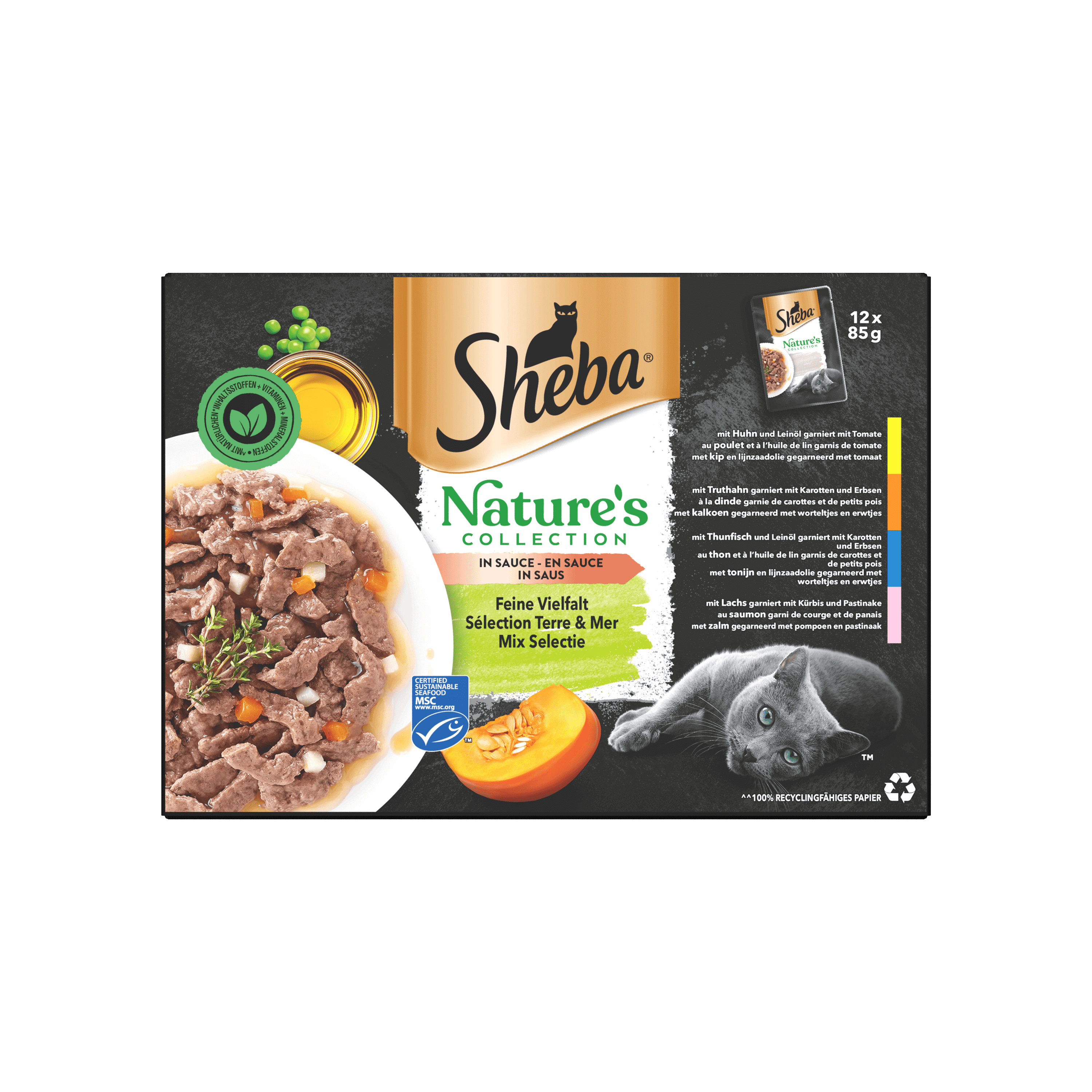 SHEBA® | Nature's Collection mix selectie in saus